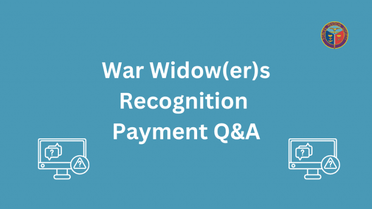 War Widows Recognition Payment Q&A - Forces Pension Society