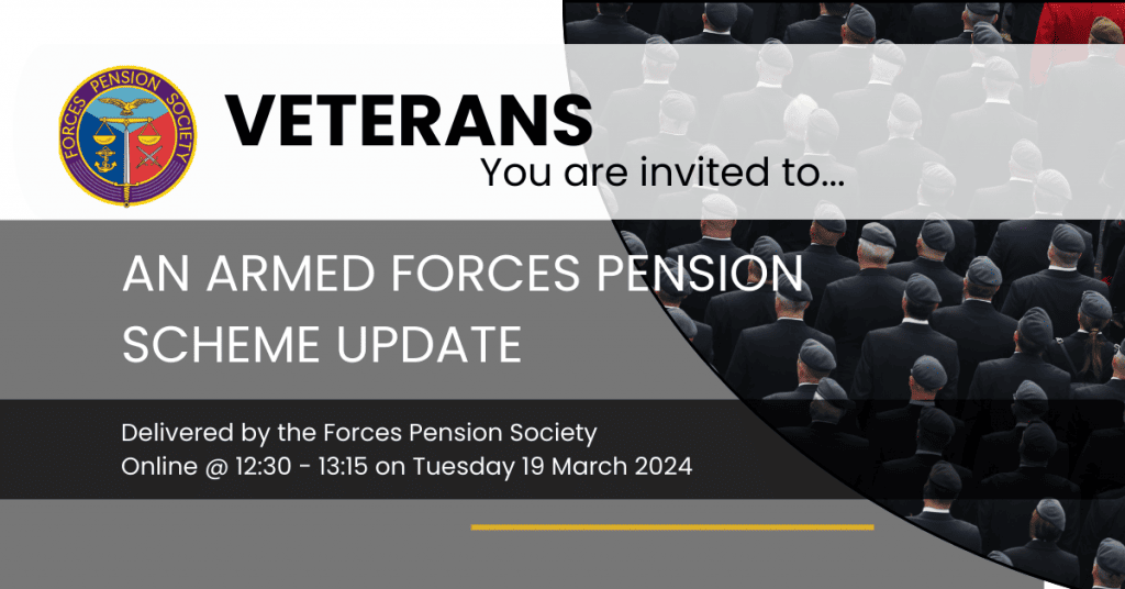 Veterans' Pensions Update - Forces Pension Society