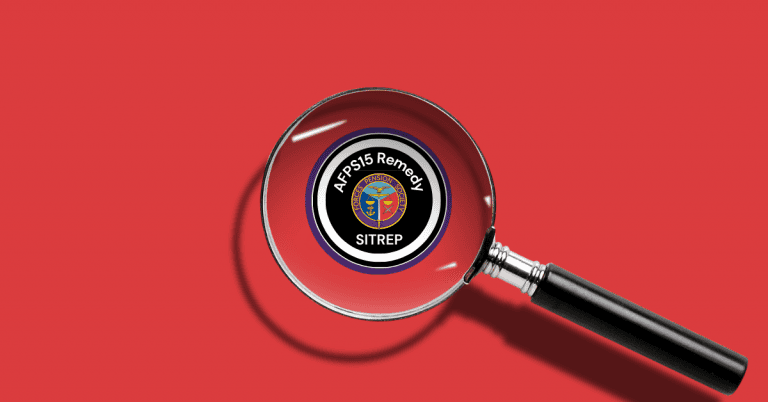 AFPS15 Remedy Sitrep - Forces Pension Society